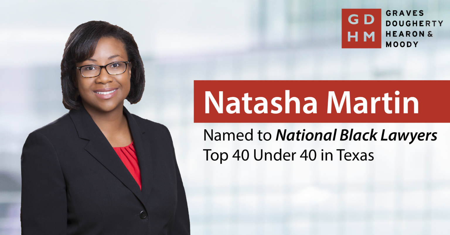 Natasha Martin named to National Black Lawyers "Top 40 Under 40 ...
